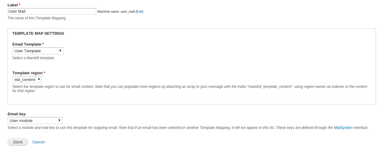 Mandrill Template ignores module-level mailsystem keys [#2388793] | Drupal.org